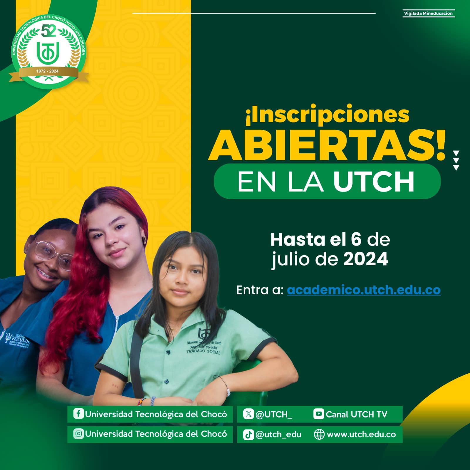 Inscripciones abierta en la Utch